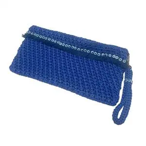 N'ONAT Evil Eye Hand Crochet Pouch - Blue