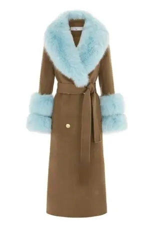HORTONS ENGLAND Mayfair Cashmere Blend Coat - Green