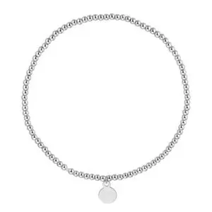NAZZAR Mini Beaded Stretch Bracelet - Silver
