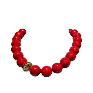EYECONIC BY SAMAR AJRAM Maxi Beaded Necklace - Red
