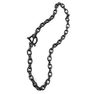 Lovard Toggle Chain Necklace - Grey