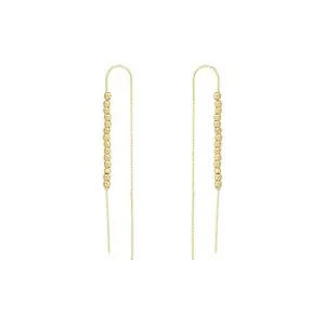 SPERO LONDON Sterling Silver Dorica Chain Bead Drop Earrings