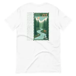 ANCHOR & CREW Field Notes Postmark Organic Cotton T-shirt - White