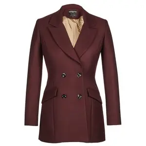 SERRAN LONDON Burgundy Tuxedo Dress Jacket