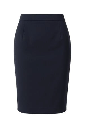 CONQUISTA Seamed Pencil Skirt - Blue