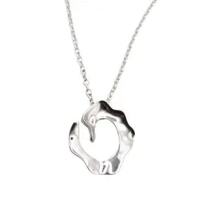 DARIA PACELLI JEWELRY Spryal Organic Choker Necklace - Silver