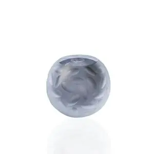MARLETH Frosted Glass Sphere With Almond Texture - Blue