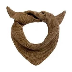 PAUL JAMES KNITWEAR Garter Knit Neckerchief - Brown