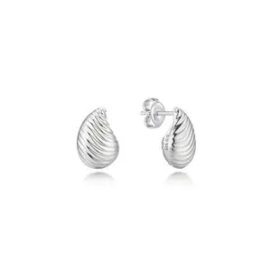 DIDIER DUBOT Sensuelle Raw Flow Textured Earrings - Silver