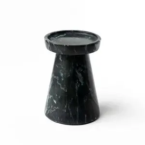 HOUSE OF REVELRY Tall Monolith Marble Candle Holder - Black