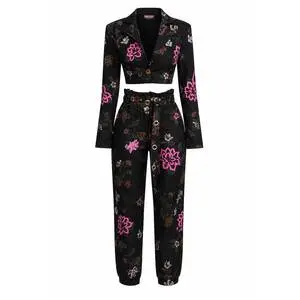 MAUI X LOLITA Flora Fitted Cropped Denim Set