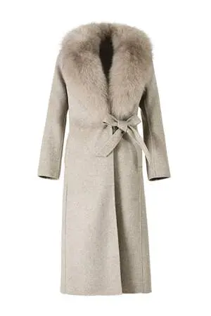 HORTONS ENGLAND Windsor Cashmere Blend Coat - Brown