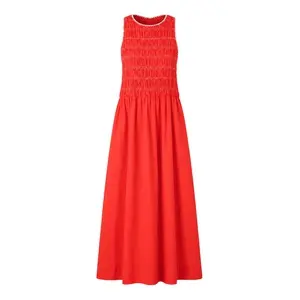 ROSE & NANCY Issy Smocked Cotton Maxi Dress