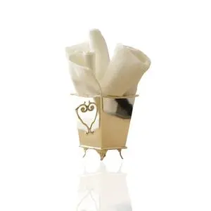 MARLETH Luxury Bucket Napkin Holder - Silver