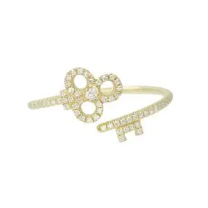 KAMARIA Diamond Key Ring - Gold
