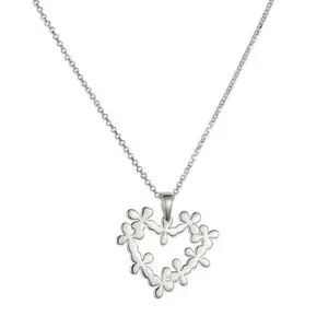 TOOLALLY Heart Motif Necklace - Silver