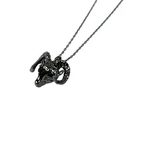 Lovard Ram Head Necklace - Grey