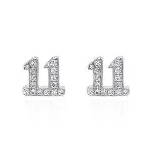 LUNA CHARLES Laila Stud Earrings - Silver