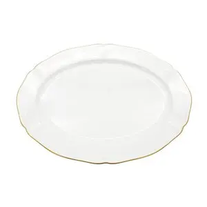 Twig New York Amelie Brushed Gold 14 In. Oval Platter - Yellow