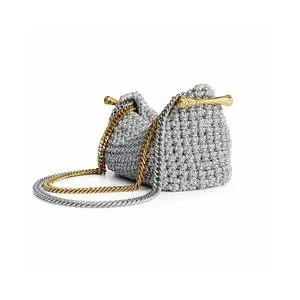 ISKRA Stella Clasp Bag Metallic