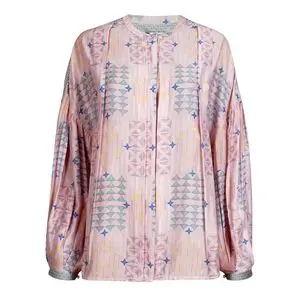 MAISON QALA Joy Box Pleat Blouse