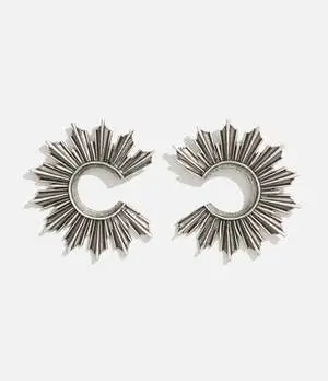 Lovard Sunburst Earrings - Silver