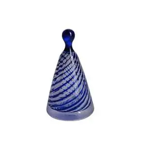 MARLETH Blue / White Triangolo Rettangolo Hand-blown Glass Sculpture - Blue/white