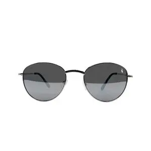 HORTONS ENGLAND Havanna Round Metal Sunglasses - Silver