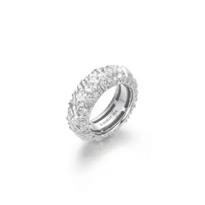 DIDIER DUBOT Sensuelle Raw Ring In White Gold-plated