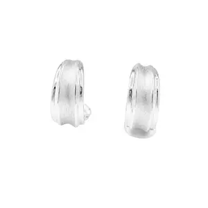 UCHI & SOTO Nami Molten Hoop Earrings - Silver