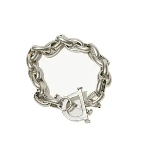 Lovard D Ring Link Bracelet - Silver