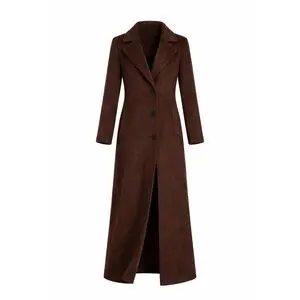 HORTONS ENGLAND Chatsworth Alpaca Coat Chocolate