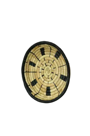 Botanical Boys Neutrals / Malawi Wall Basket Small Ten - Black