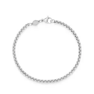 NIALAYA JEWELRY Mini Box Chain Bracelet - Silver