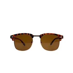 HORTONS ENGLAND Clubmaster Tortiseshell Sunglasses - Brown