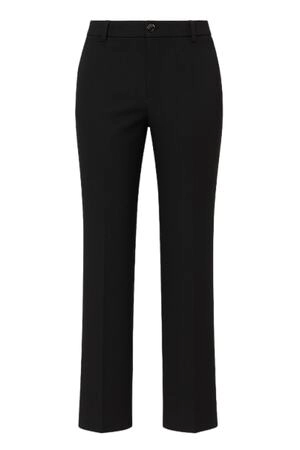 CONQUISTA Classic Straight Trousers - Black