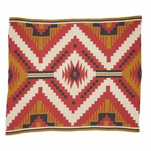 In2green Cotton Sustainable Knit Throw Blanket - Red