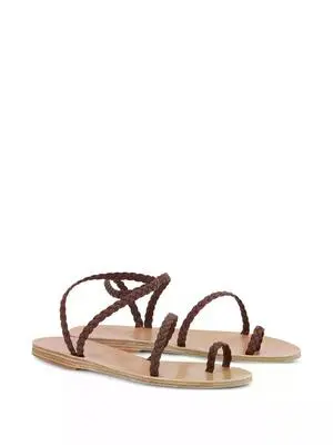 ANCIENT GREEK SANDALS Eleftheria Braided Flat Sandals