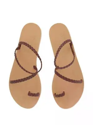 ANCIENT GREEK SANDALS Eleftheria Braided Flat Sandals