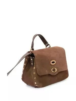 ZANELLATO Baby Postina Jones Studded Mini Bag - Brown