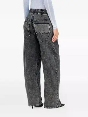 DIESEL® Sweatpants With Denim Effect