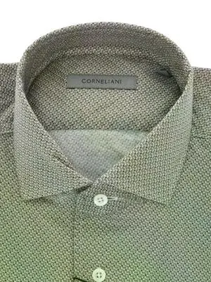 Corneliani Patterned French-collar Shirt