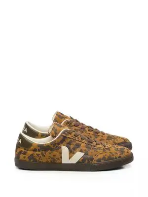 VEJA Panenka Animal-print Logo-patch Sneakers - Brown