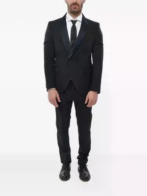 Corneliani Double-breasted Shawl-lapel Suit - Blue