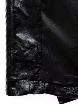 JACOB LEE Leather Bomber Jacket