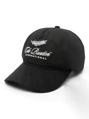 COLE BUXTON Logo-embroidered Cotton Cap - Black