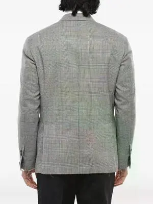 Corneliani District-check Wool Blazer