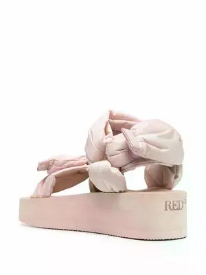 Red Valentino Puffy Strap Flatform Sandals