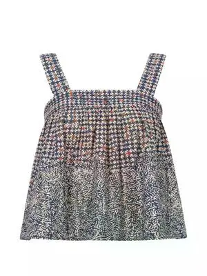 Natalie Martin Jasmine Spaghetti Straps Blouse - Blue