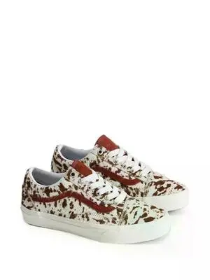 VANS Old Skool Low Top Sneakers With Pony Hair-style Leather - Neutrals